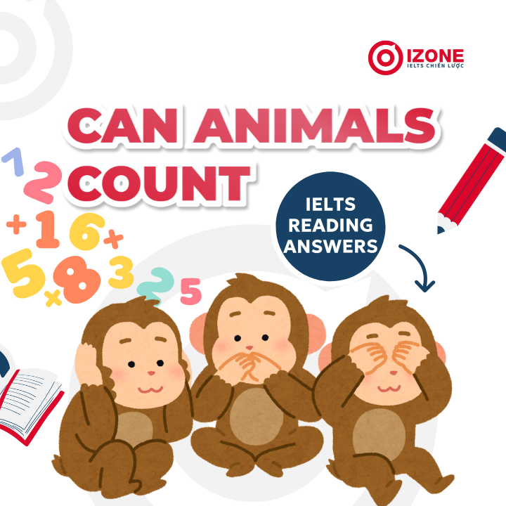 Đề & Giải chi tiết Can animals count IELTS reading answers